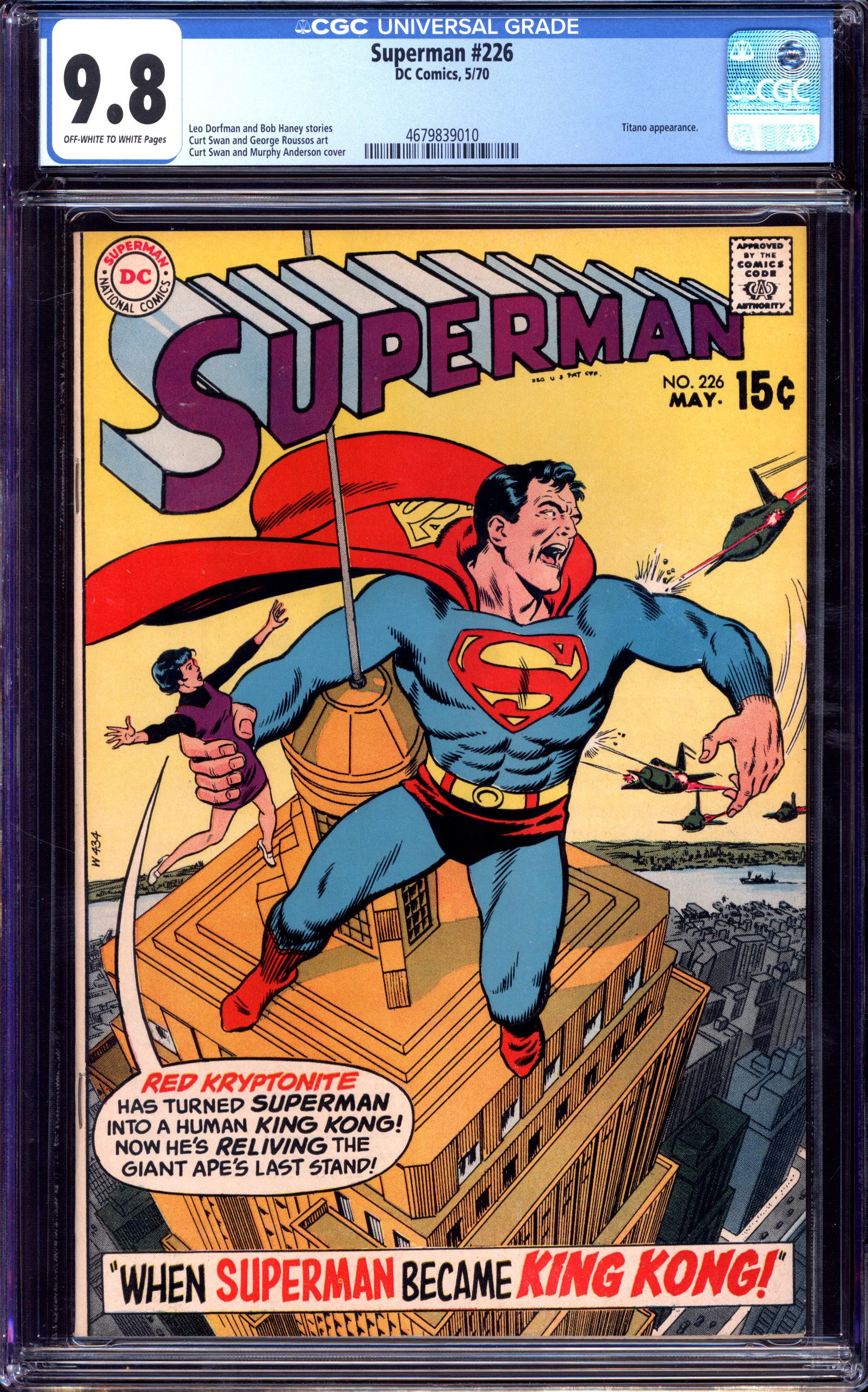 SUPERMAN #226 CGC 9.8 OW/WH PAGES | Reece's Rare Comics
