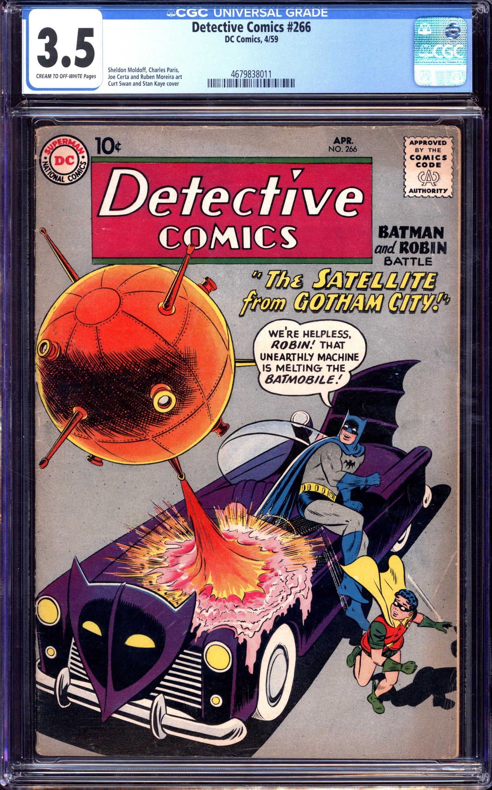 DETECTIVE COMICS #266 CGC 3.5 CR/OW PAGES | Reece's Rare Comics