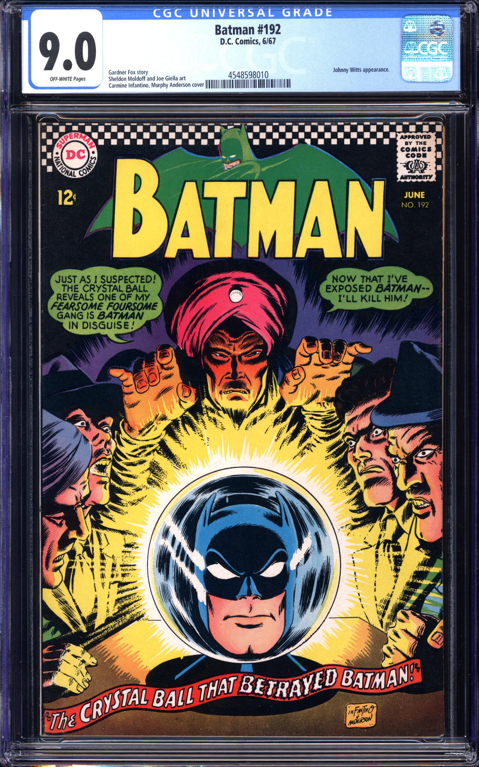 BATMAN #192 9.0 OW PAGES | Reece's Rare Comics