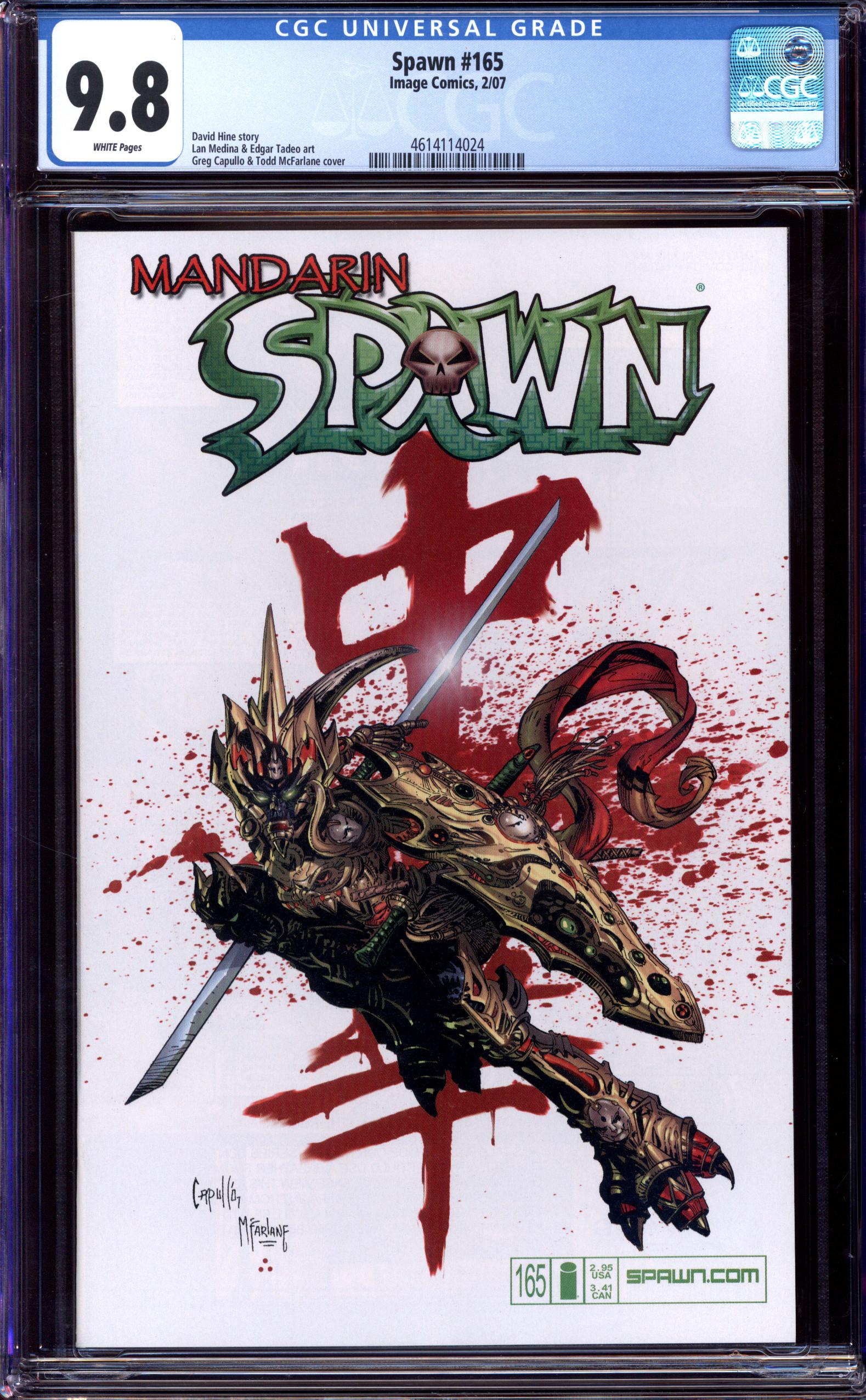 SPAWN #165 CGC 9.8 WHITE PAGES | Reece's Rare Comics