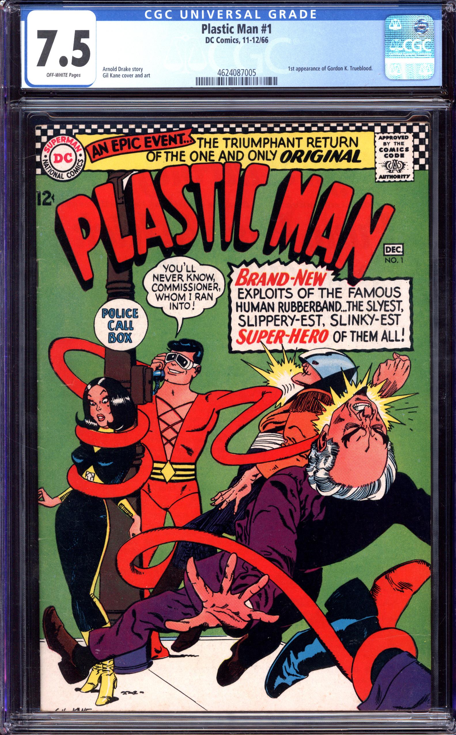 PLASTIC MAN #1 CGC 7.5 OW PAGES | Reece's Rare Comics
