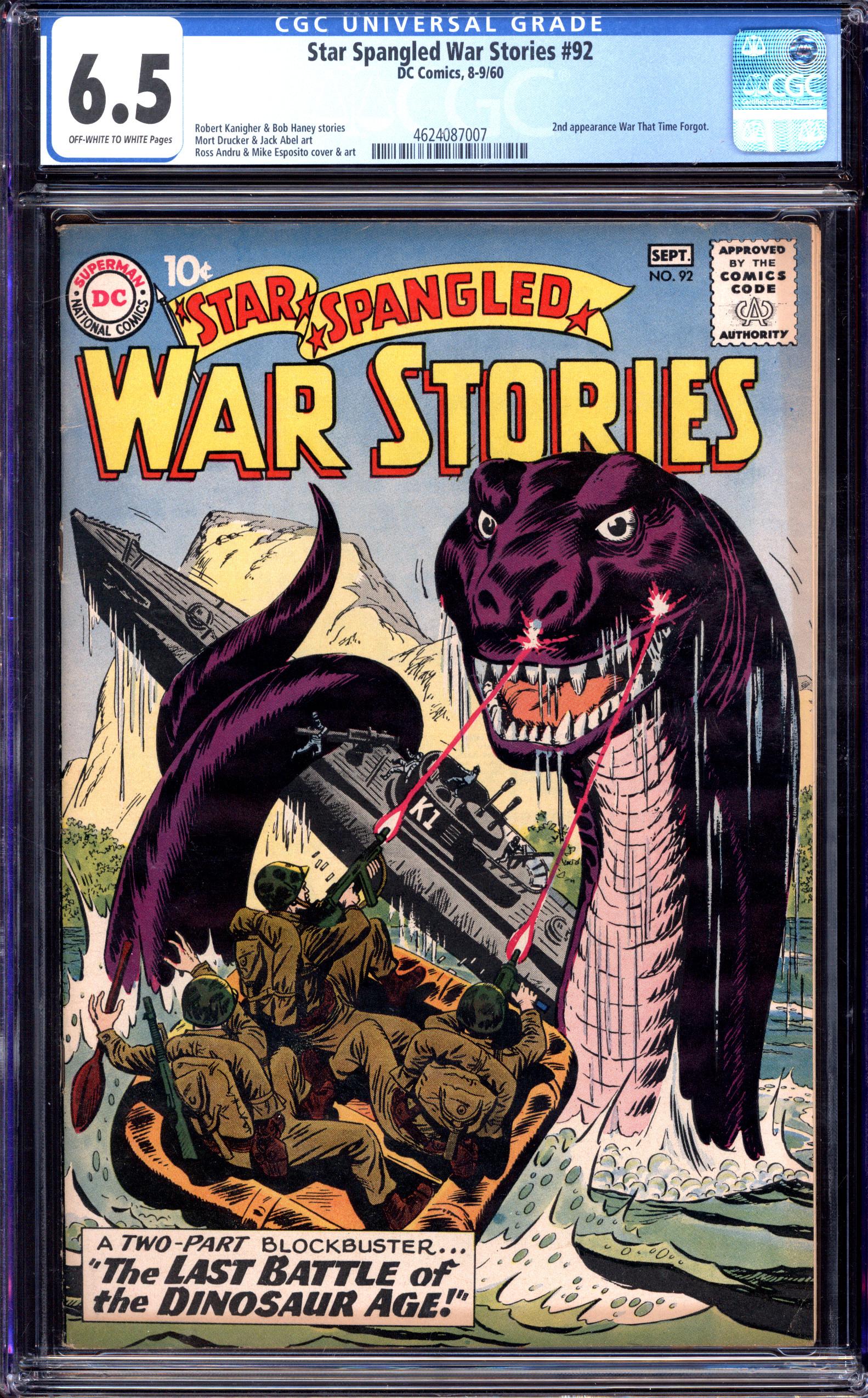 STAR SPANGLED WAR STORIES #92 CGC 6.5 OW/WH PAGES | Reece's Rare Comics