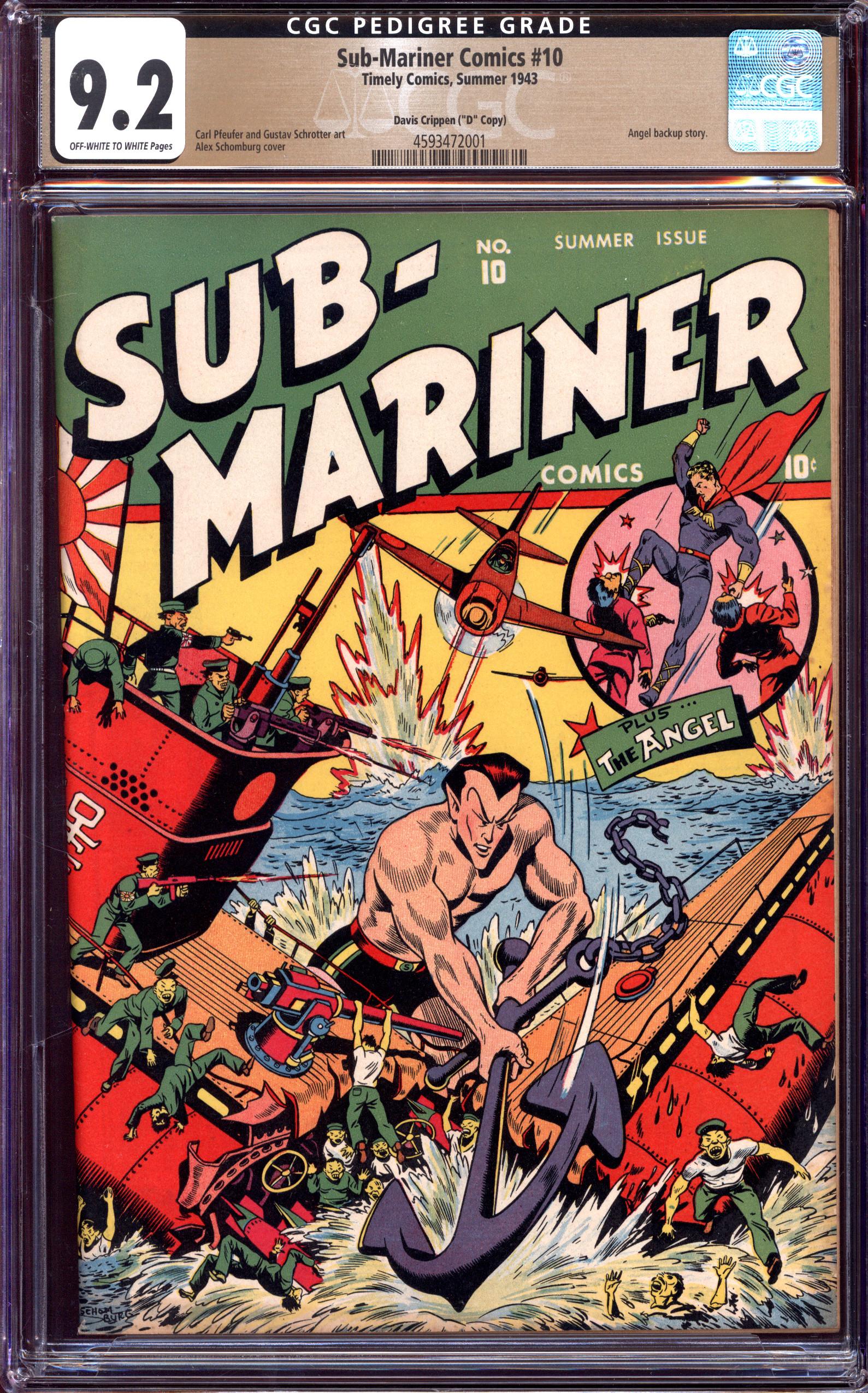 SUB-MARINER COMICS #10 CGC 9.2 OW/WH PAGES | Reece's Rare Comics