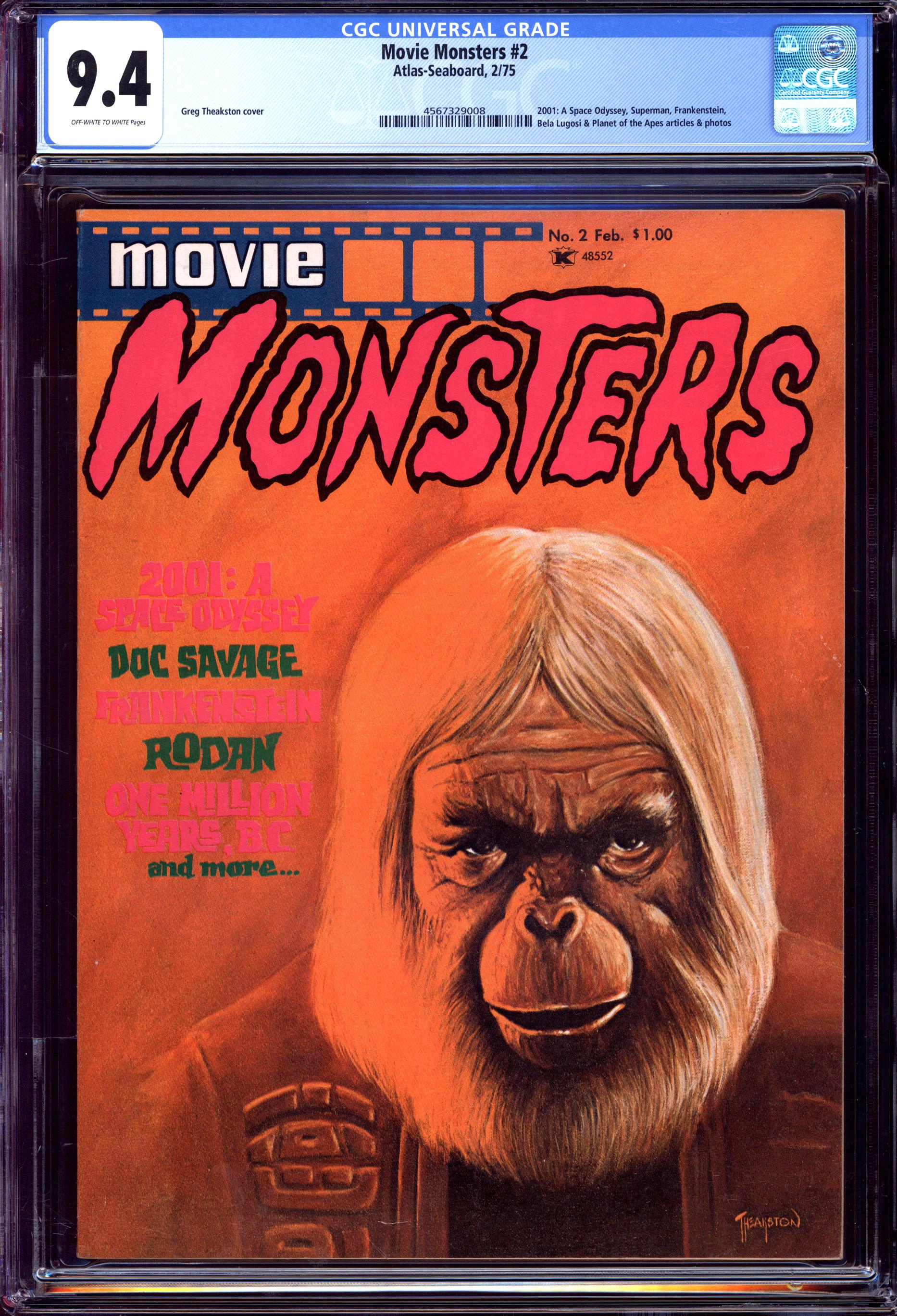 MOVIE MONSTERS #2 CGC 9.4 OW/WH PAGES | Reece's Rare Comics