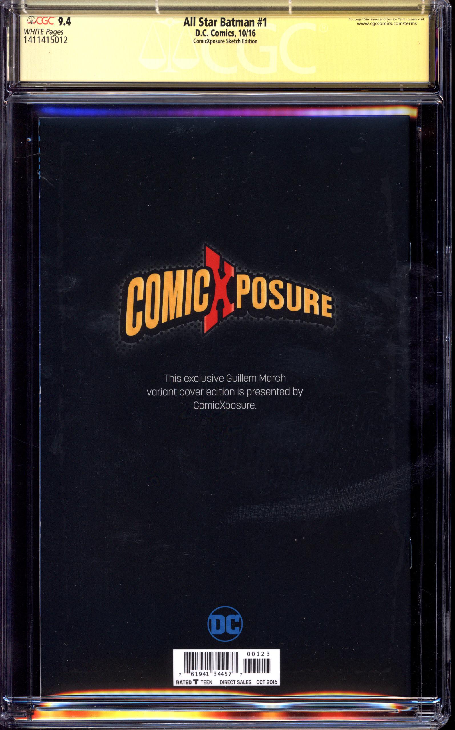 ALL STAR BATMAN #1 CGC 9.4 WHITE PAGES | Reece's Rare Comics