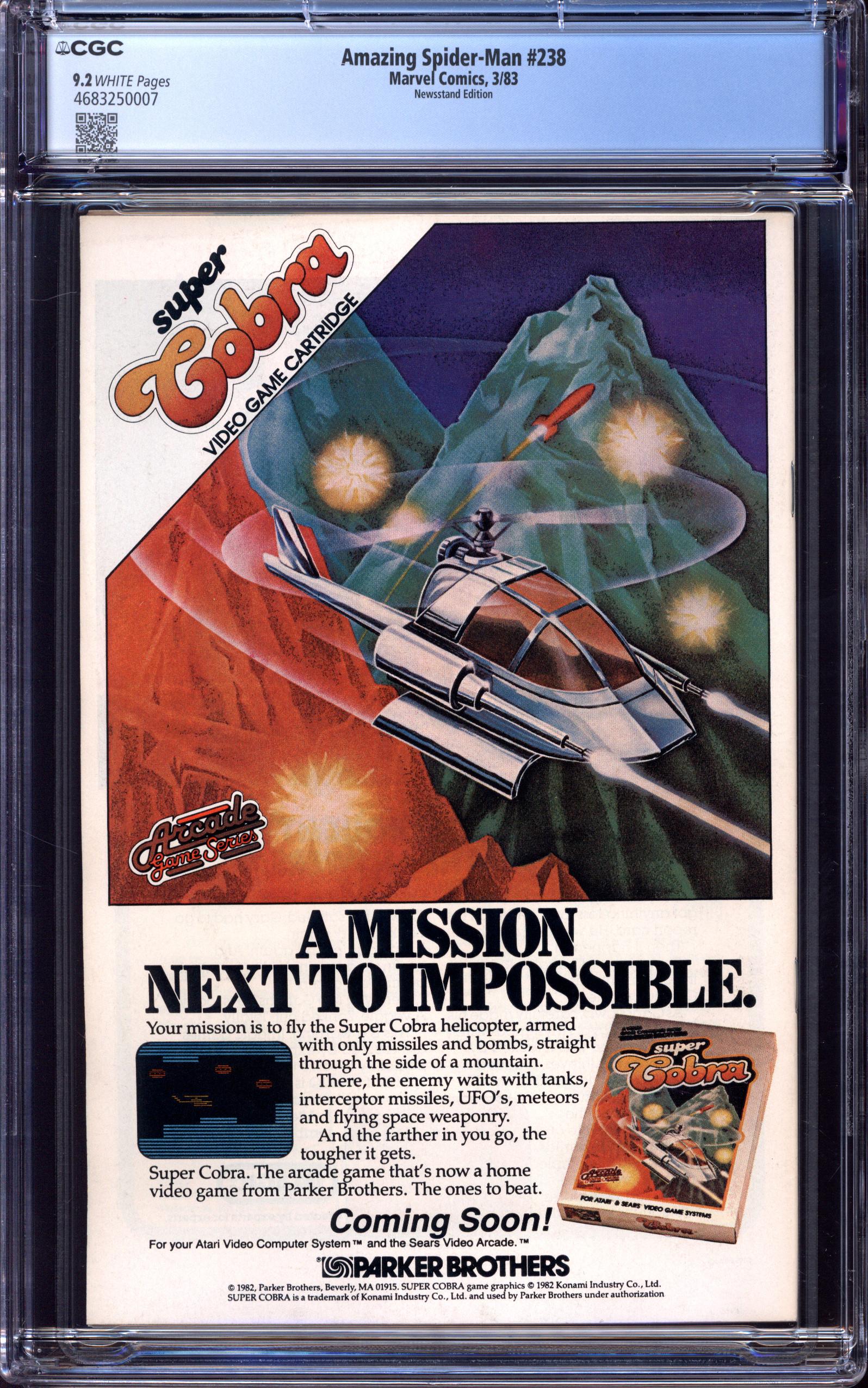 AMAZING SPIDER-MAN #238 CGC 9.2 WHITE PAGES MARK JEWELERS | Reece's ...