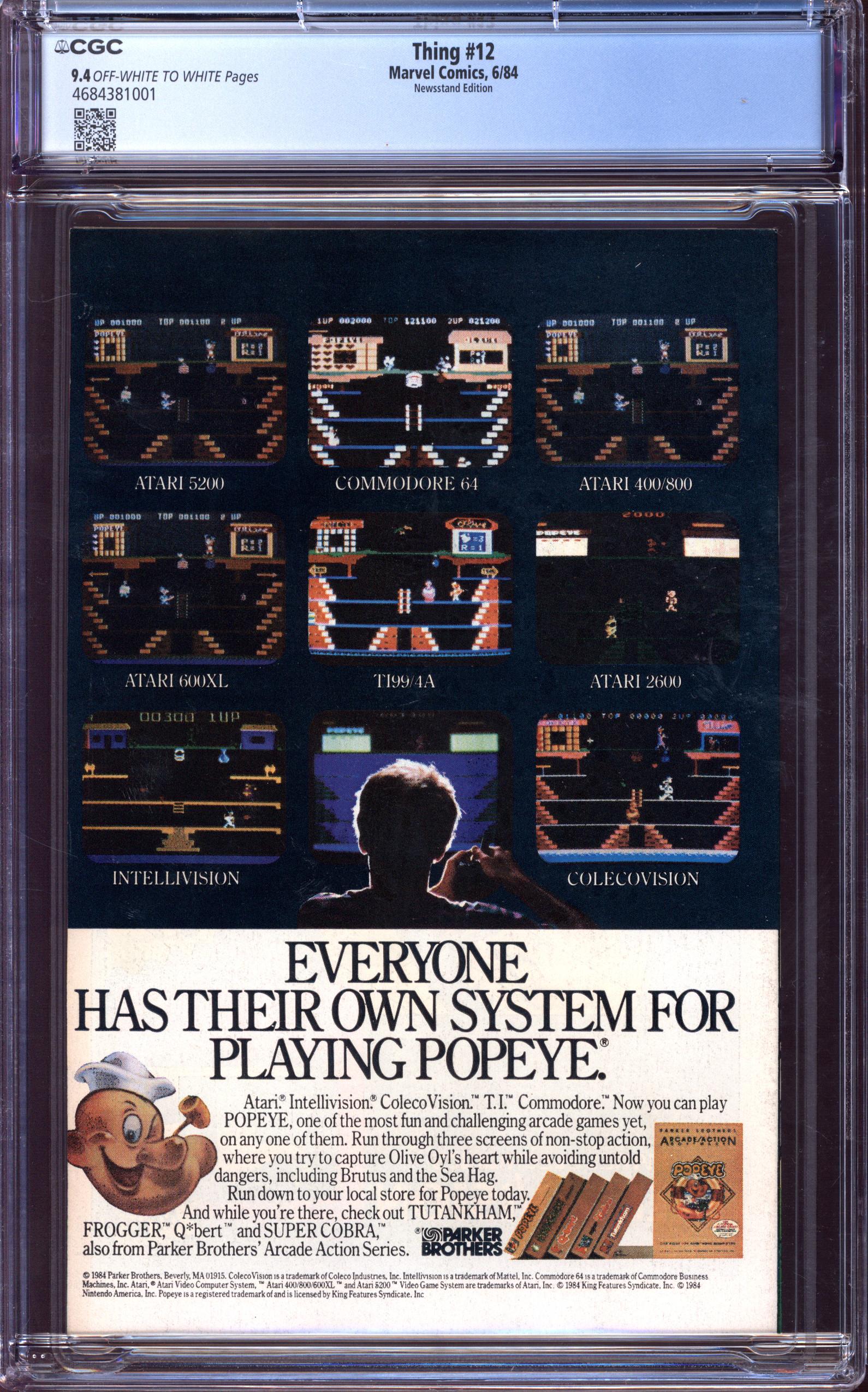 THING #12 CGC 9.4 OW/WH PAGES MARK JEWELERS | Reece's Rare Comics