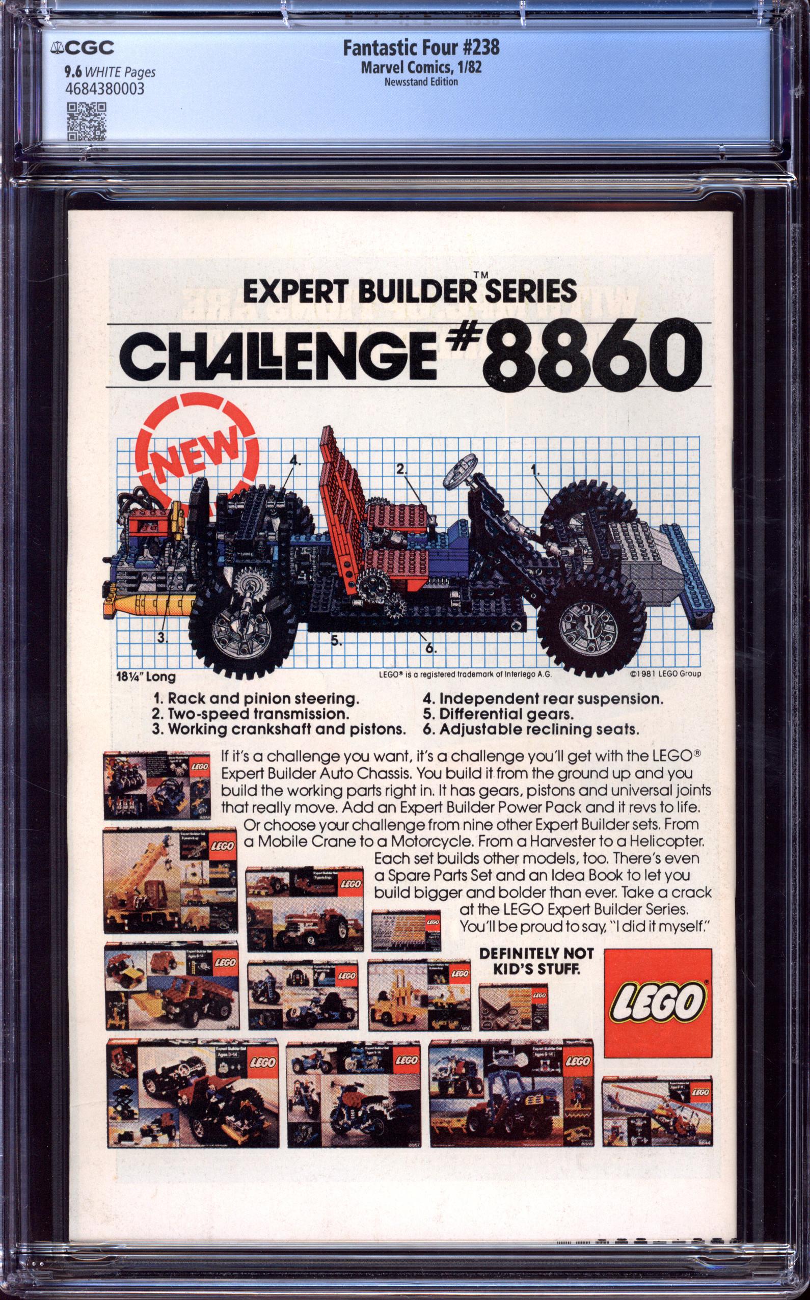 FANTASTIC FOUR #238 CGC 9.6 WHITE PAGES MARK JEWELERS | Reece's Rare Comics