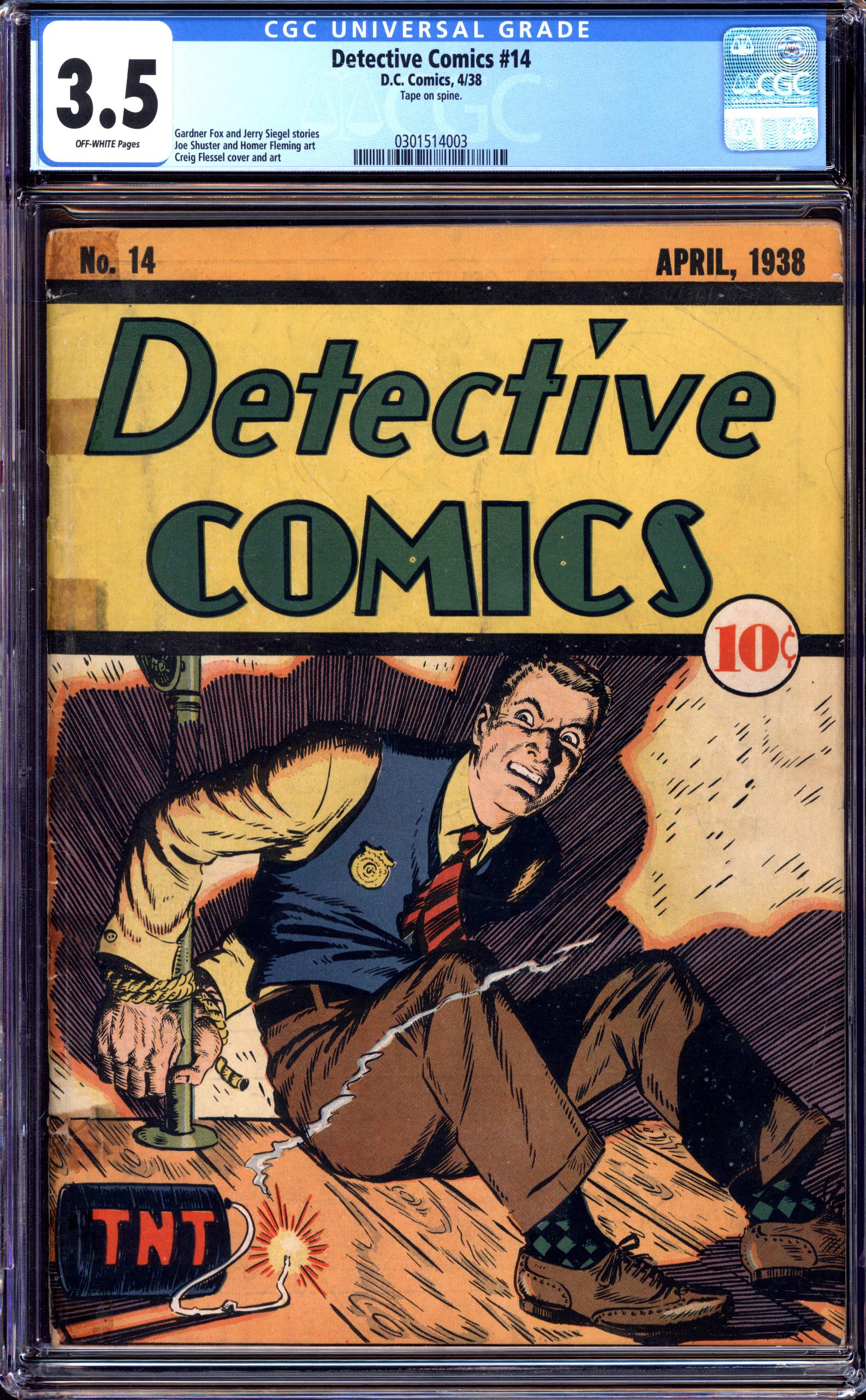 DETECTIVE COMICS #14 CGC 3.5 OW PAGES | Reece's Rare Comics