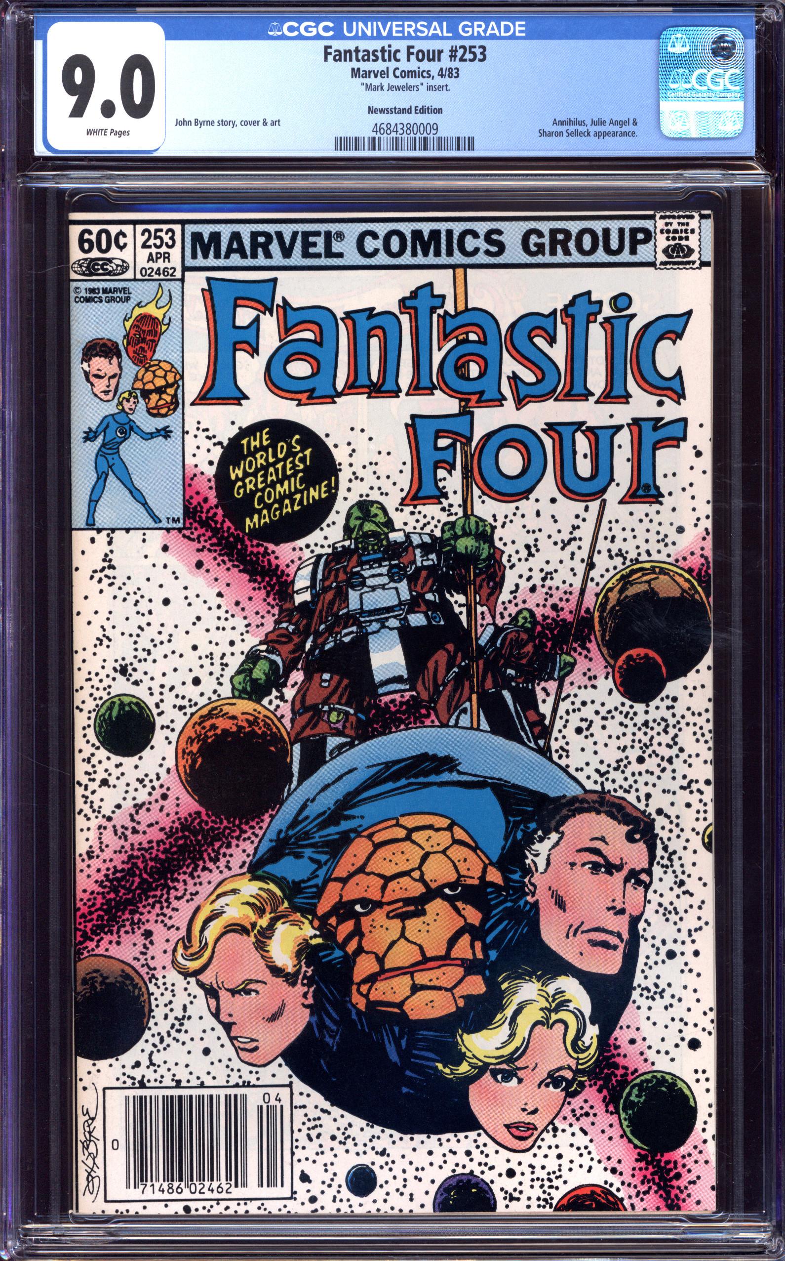 FANTASTIC FOUR #253 CGC 9.0 WHITE PAGES MARK JEWELERS | Reece's Rare Comics