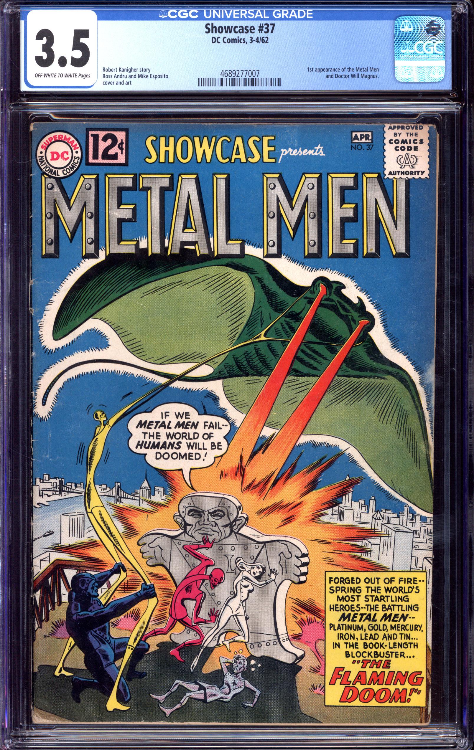 SHOWCASE #37 CGC 3.5 OW/WH PAGES | Reece's Rare Comics