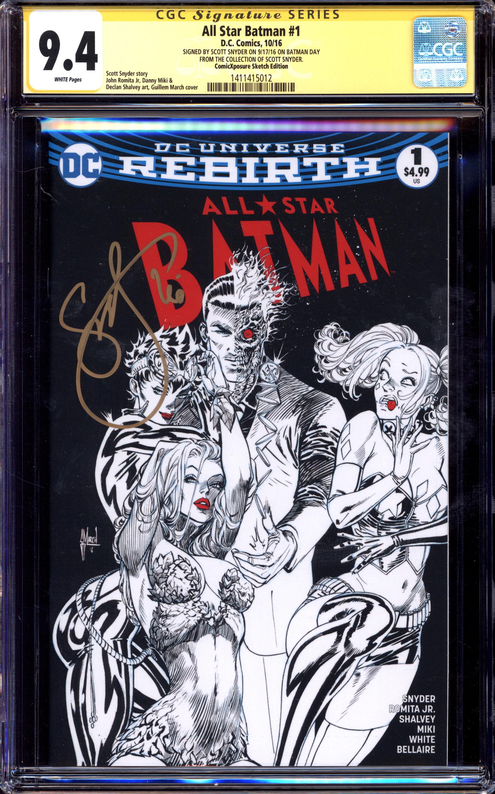 ALL STAR BATMAN #1 CGC 9.4 WHITE PAGES | Reece's Rare Comics