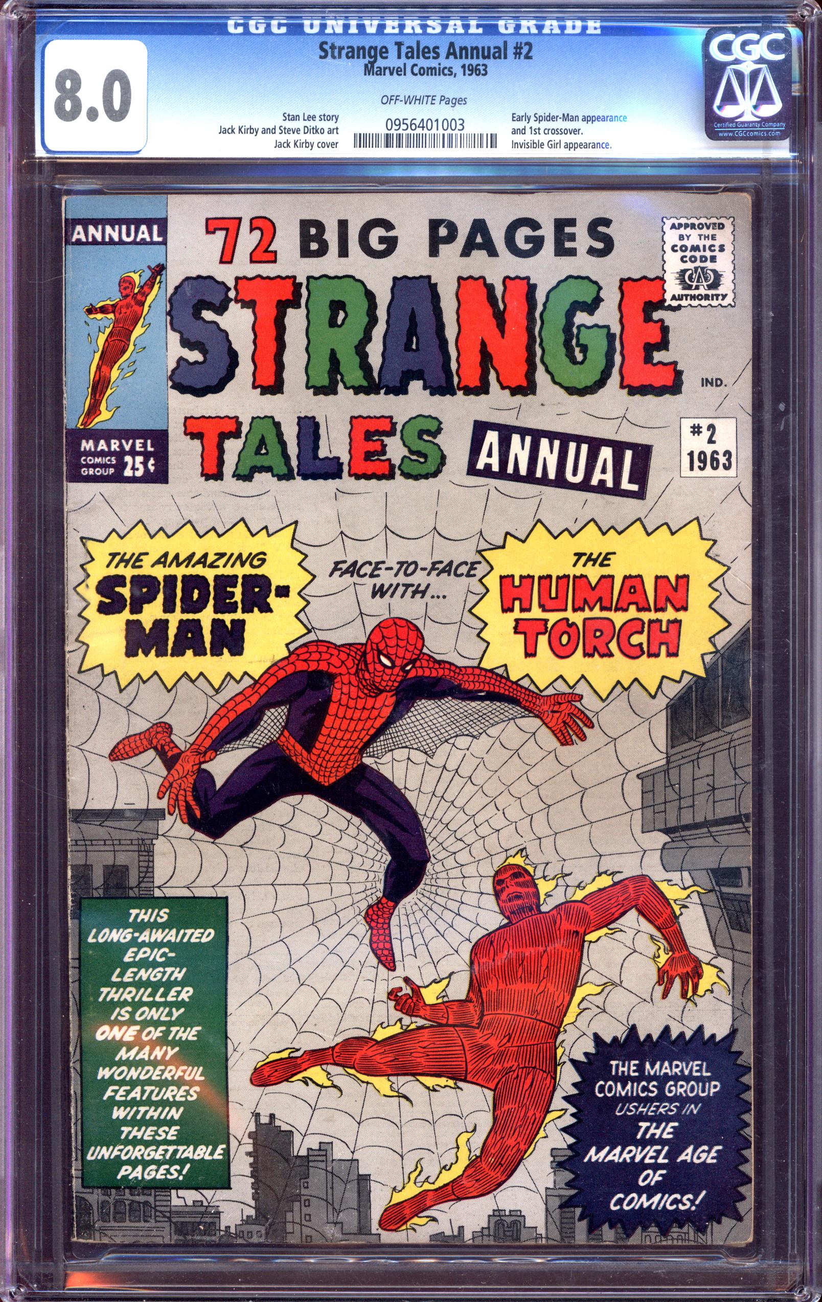 STRANGE TALES ANNUAL #2 CGC 8.0 OW PAGES | Reece's Rare Comics