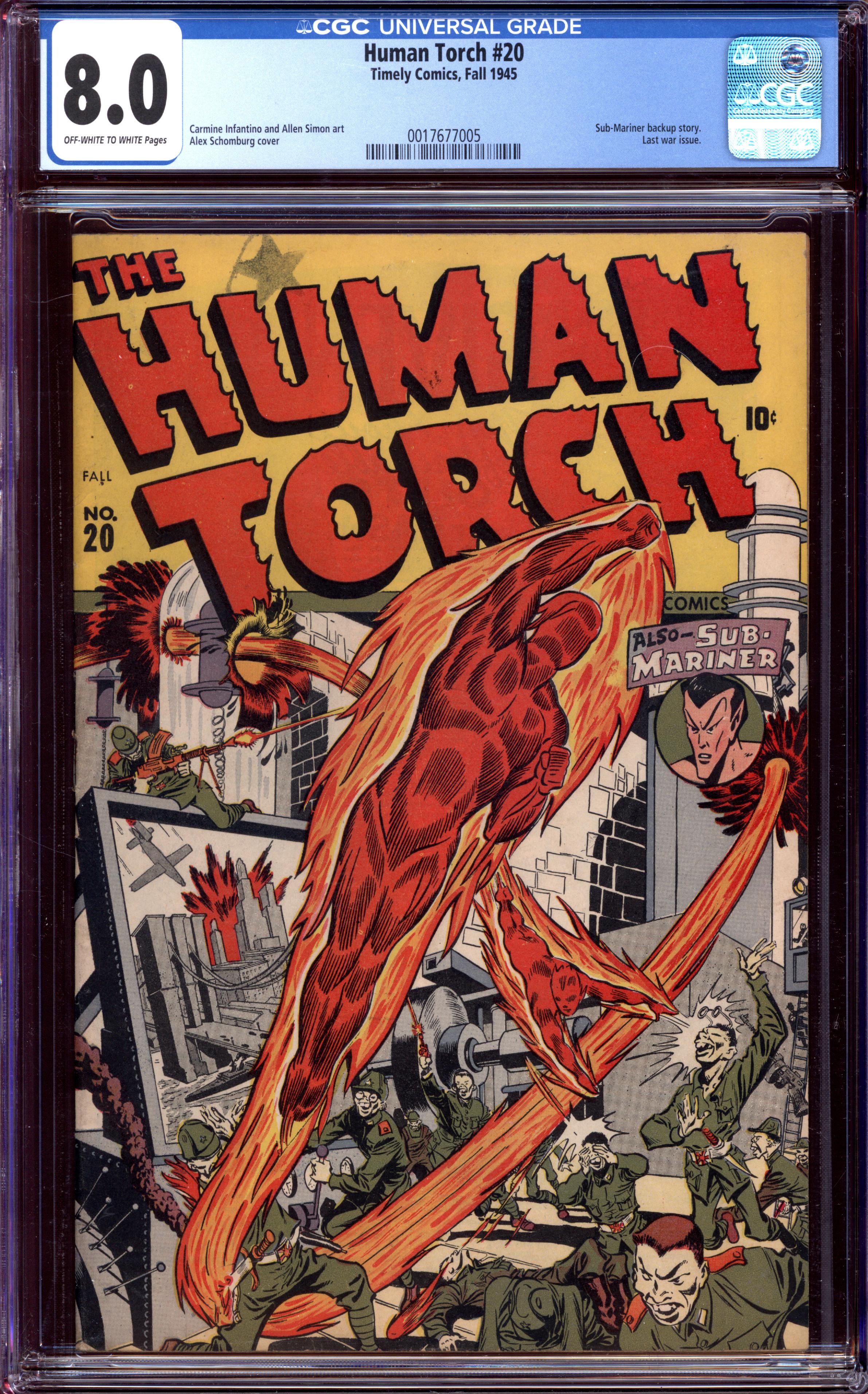 HUMAN TORCH #20 CGC 8.0 OW/WH PAGES | Reece's Rare Comics