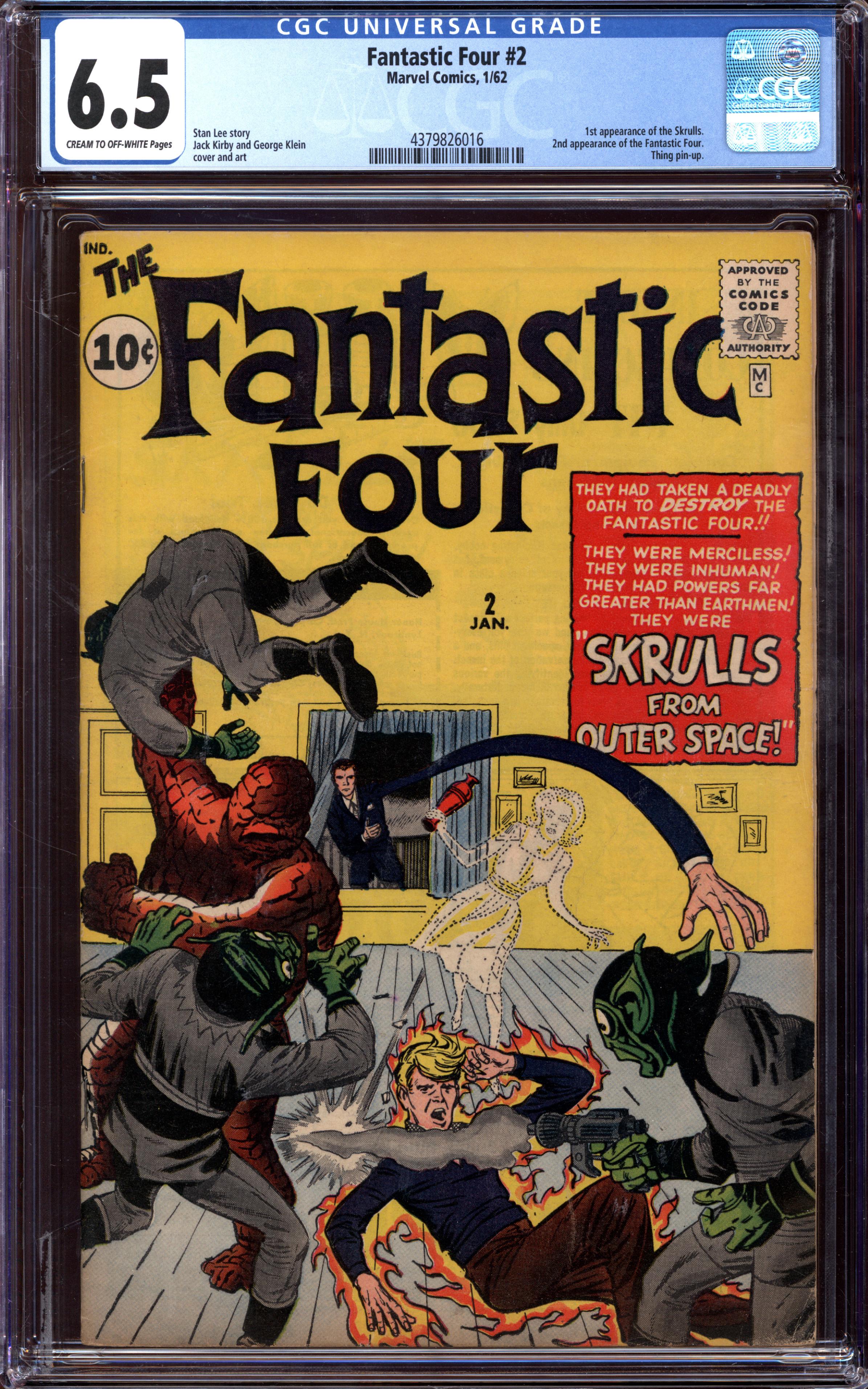 FANTASTIC FOUR #2 CGC 6.5 CR/OW PAGES | Reece's Rare Comics