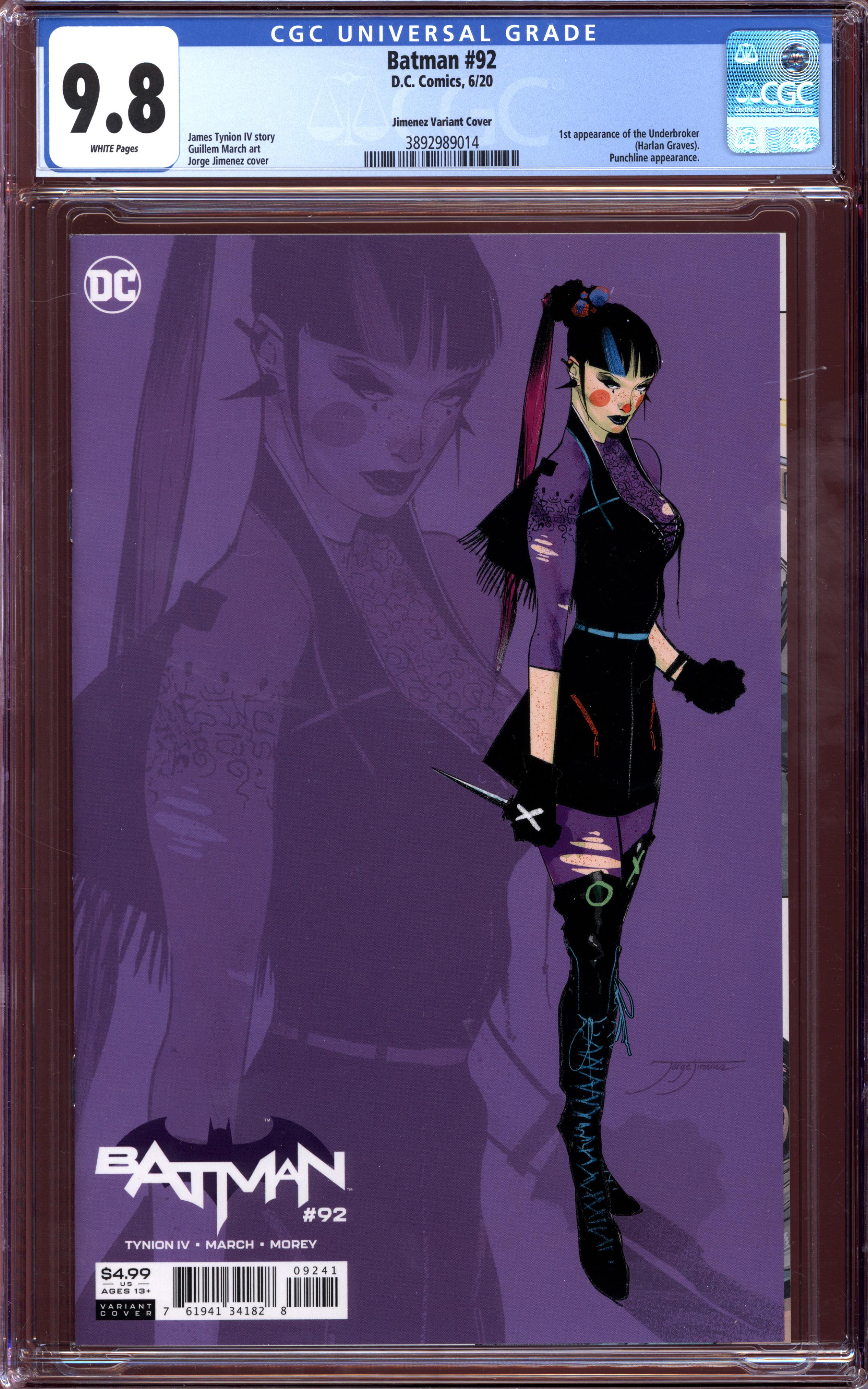 BATMAN #92 CGC 9.8 WHITE PAGES | Reece's Rare Comics