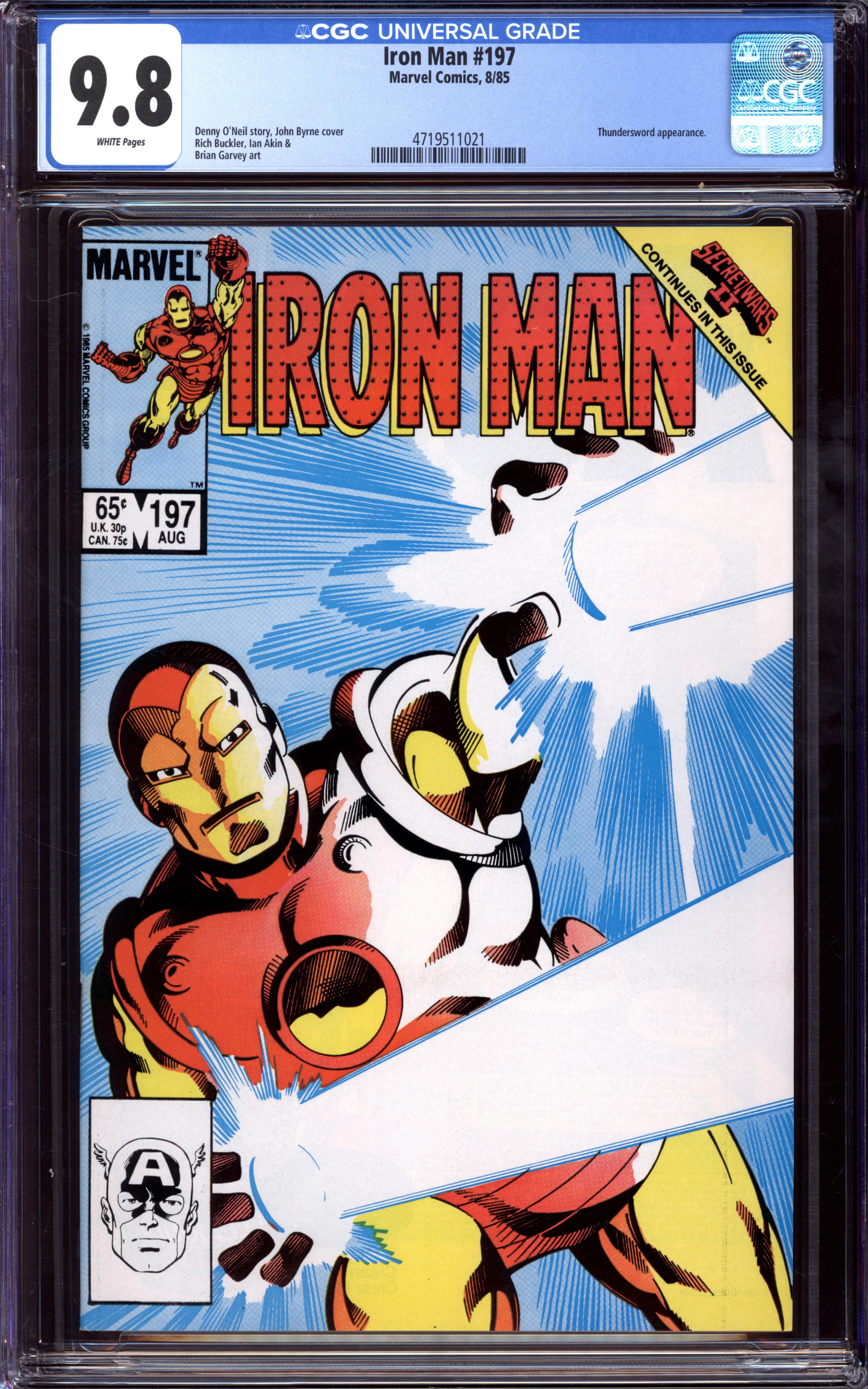 IRON MAN #197 CGC 9.8 WHITE PAGES | Reece's Rare Comics