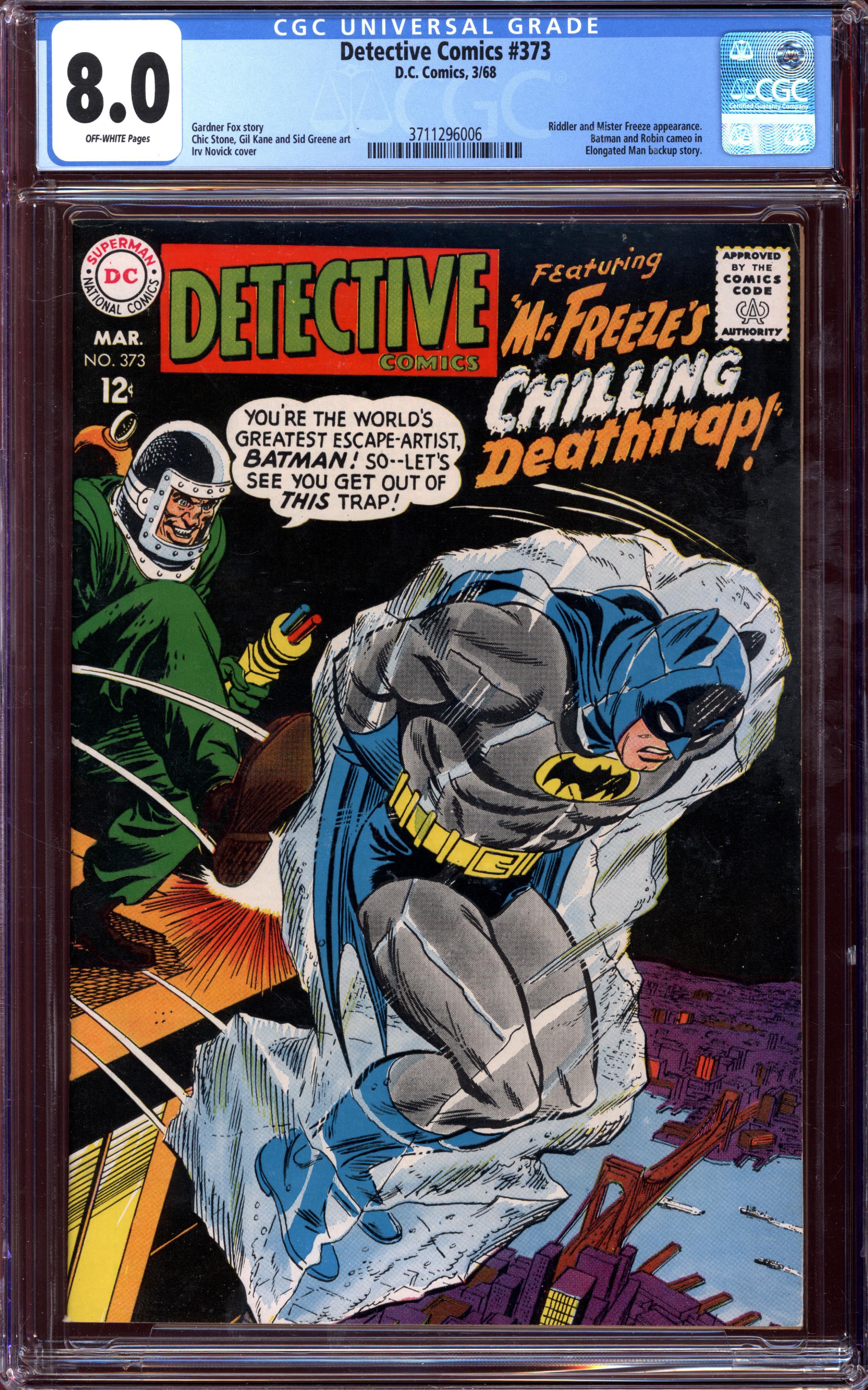 DETECTIVE COMICS #373 CGC 8.0 OW PAGES | Reece's Rare Comics